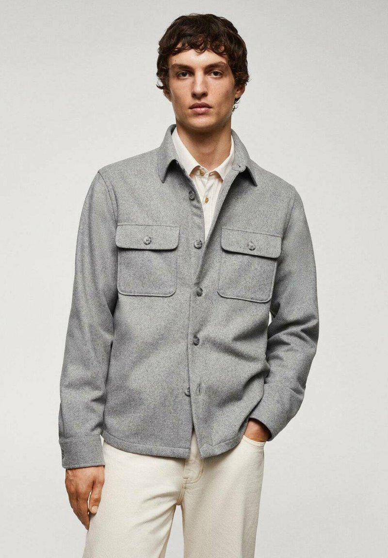 Mango MARGON - Koszula/szary - Zalando.pl