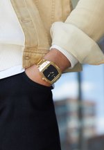 Guess PHOENIX GENUINE UNISEX - Rannekello - gold-coloured/black ...