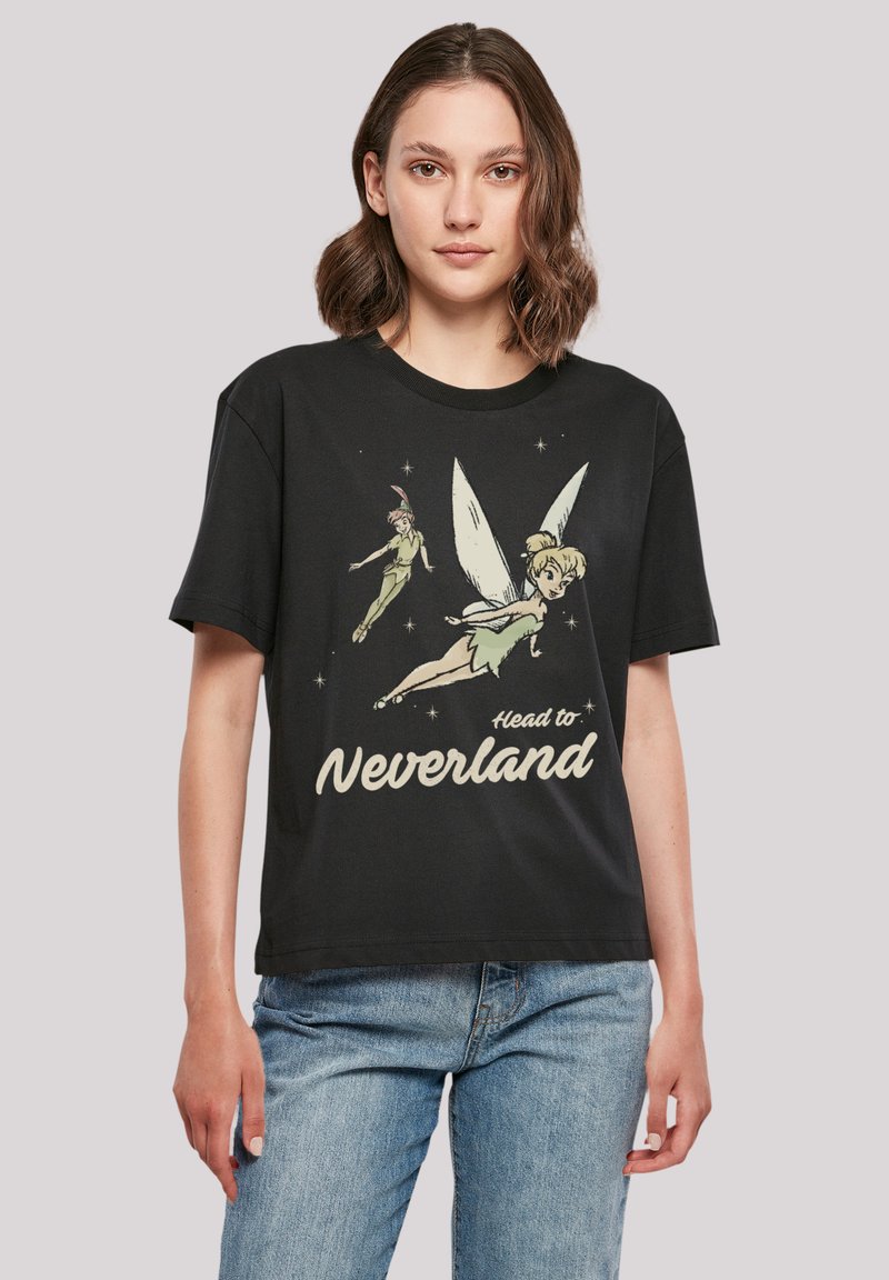 F4NT4STIC DISNEY PETER PAN HEAD TO NEVERLAND - T-Shirt print - schwarz ...