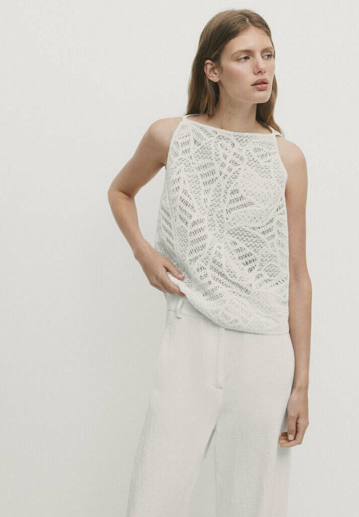 Massimo Dutti Blouse - white/blanc - ZALANDO.FR