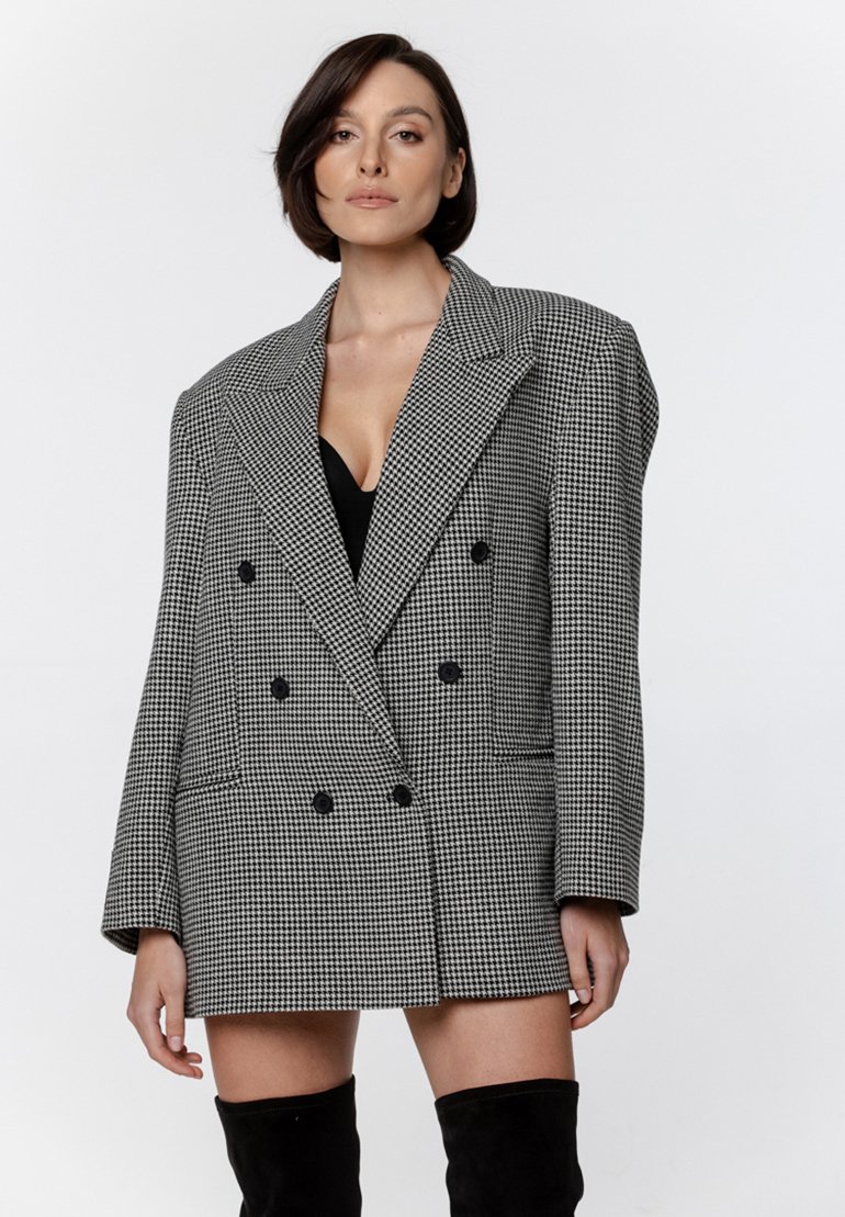 PILAWSKI - Krótki płaszcz/czarny - Zalando.pl