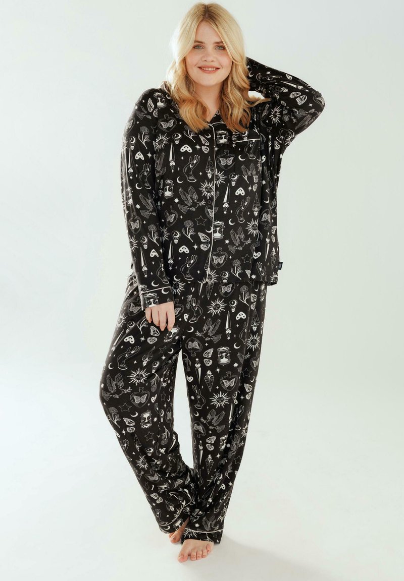 Chelsea Peers CURVE MYSTICAL SET - Pyjamas - black/svart - Zalando.se