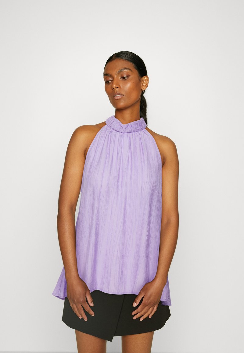 Esprit Collection CRINKLE NECKHOLDER - Felső - lavender/orgona lila ...