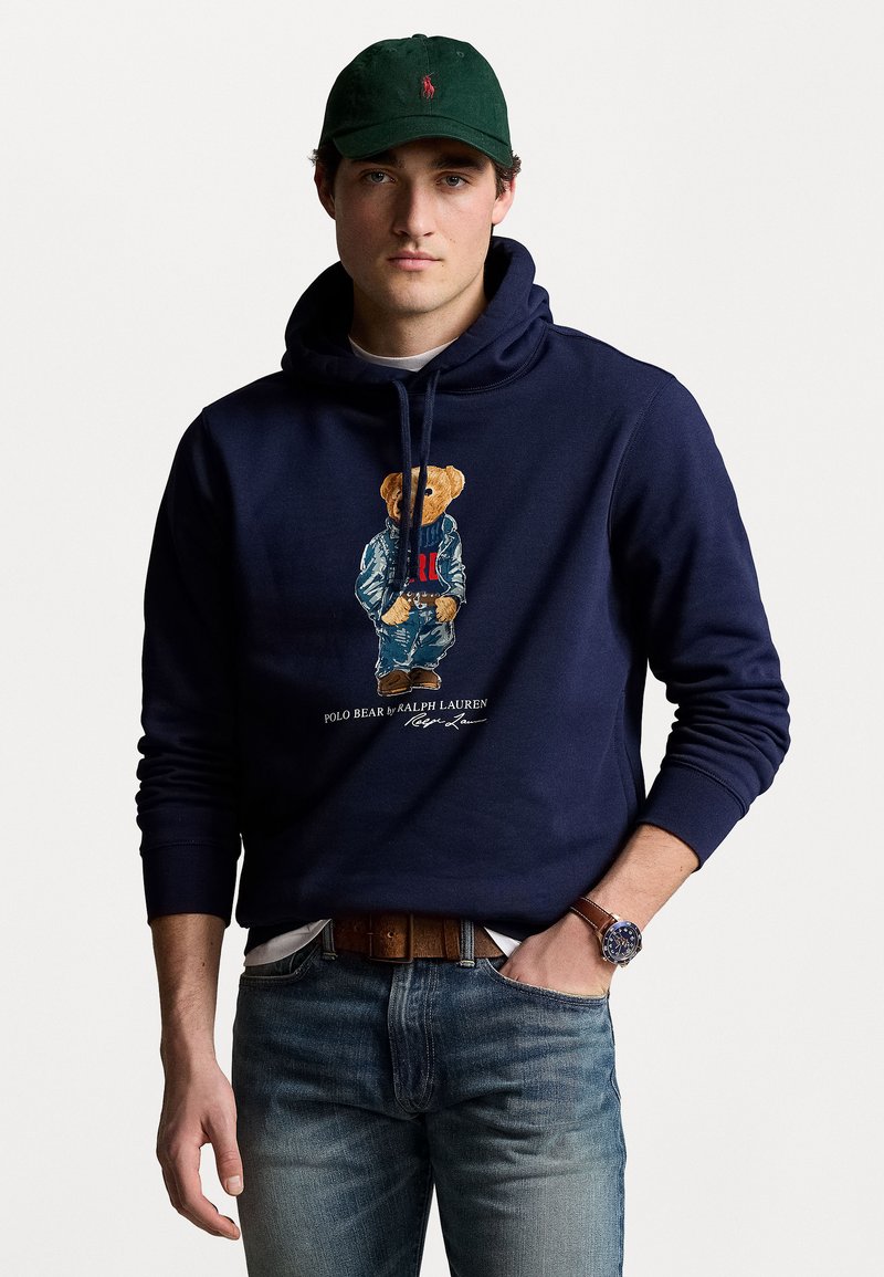 Polo Ralph Lauren POLO BEAR FLEECE HOODIE - Hoodie - cruise navy/dark ...