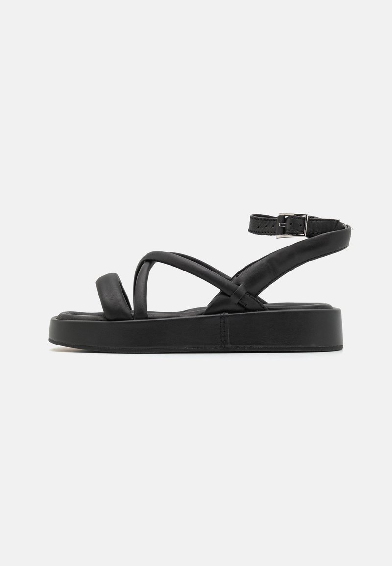 Clarks ALDA CROSS - Platform sandals - black - Zalando.ie