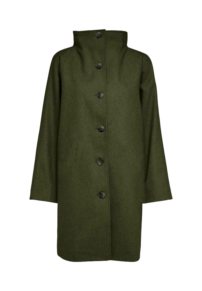 Selected Wool Blend - Kort kappa / rock - ivy green/grön - Zalando.se