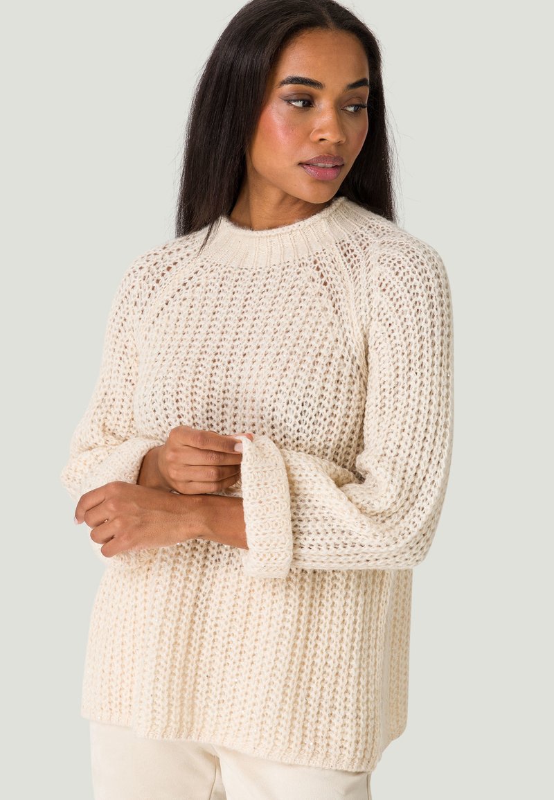 zero Pullover - light beige melange/beige - ZALANDO.FR
