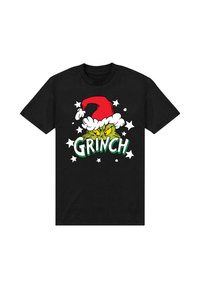 Henry Tiger THE GRINCH SANTA STARS GRAPHIC - Print T-shirt - black ...