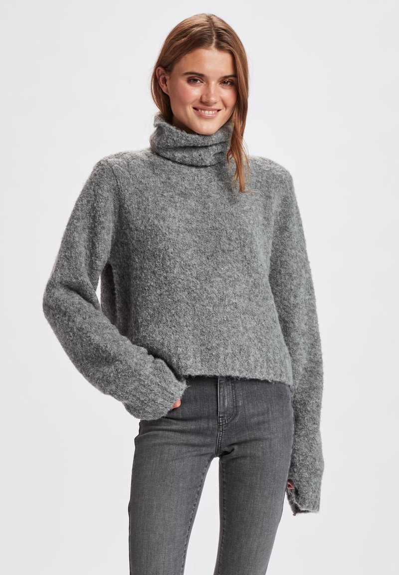 Nümph NUWILLA - Džemper - medium grey mel/hall - Zalando.ee