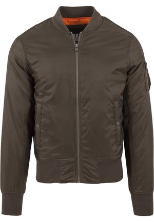 Urban Classics 2-TONE BOMBER JACKET - Bomberjacke - darkolive/black/oliv - Zalando.de