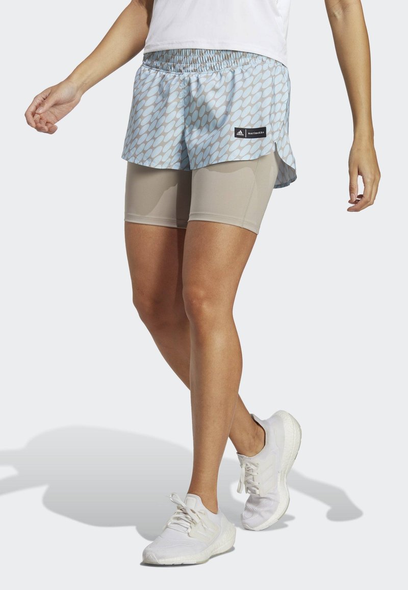 adidas Performance Short de sport - ice blue/light brown/bleu - ZALANDO.CH