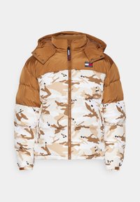 Tommy Jeans ALASKA PUFFER - Dunjacka - woodland beige/flerfärgad ...