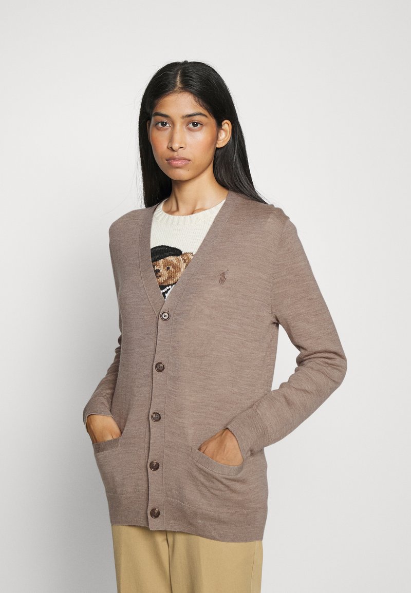 Polo Ralph Lauren Long Sleeve Cardigan Cardigans Light Walnut
