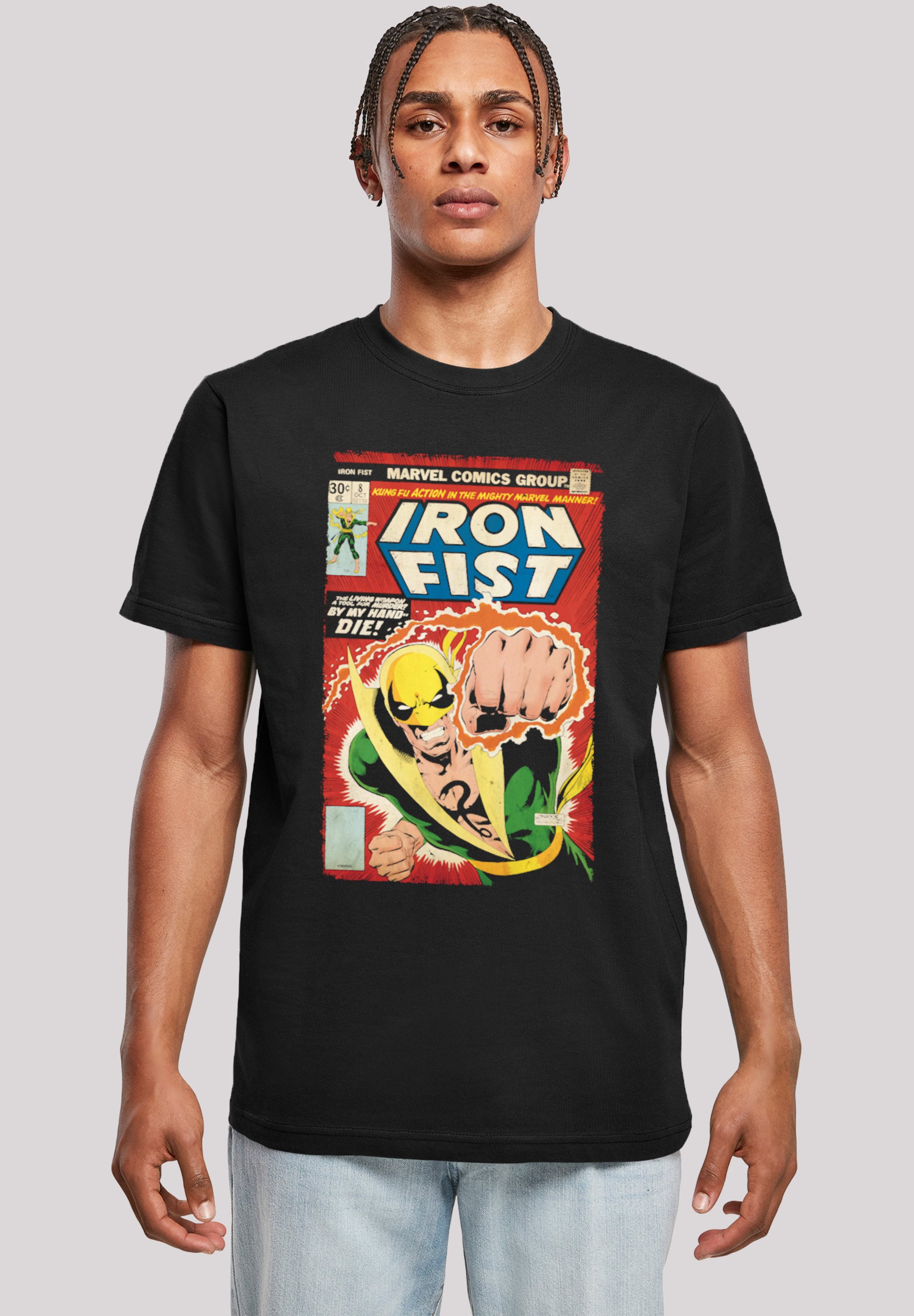 F4NT4STIC MARVEL IRON FIST COVER T shirt con stampa black nero Zalando