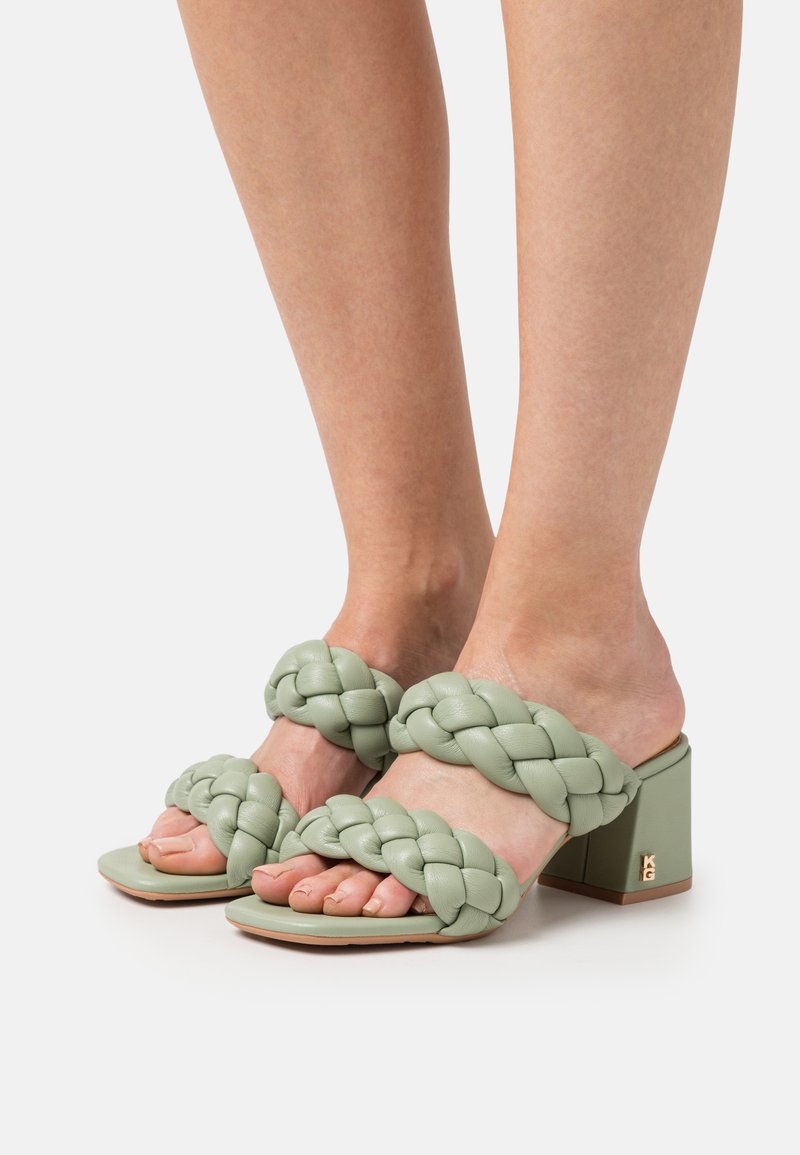 KG Kurt Geiger RAINA - Heeled mules - green - Zalando.co.uk