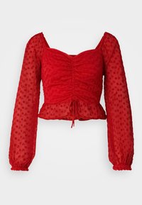 Hollister Co. LONG SLEEVE FULL CINCH - Pluus - red/punane - Zalando.ee