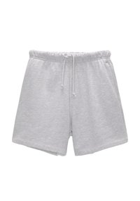 PULL&BEAR BERMUDA - Pantalon de survêtement - light grey/gris clair - ZALANDO.FR