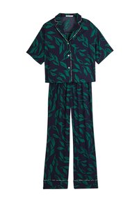 Monoprix MANCHES COURTES À CONTRASTÉS - Pyjama - marine/bleu marine ...