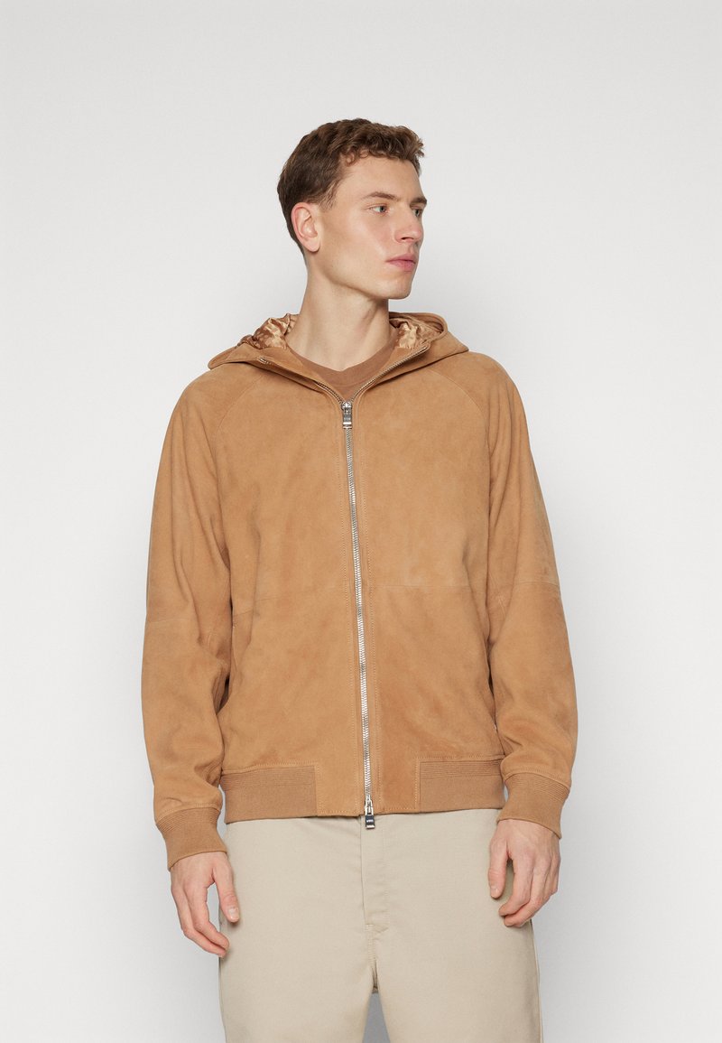 BOSS MONOTO - Bomber Jacket - medium beige/beige - Zalando.co.uk