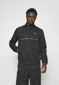 EA7 Emporio Armani VENTUS TRACKSUIT - Survêtement - black/noir - ZALANDO.FR