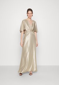 Lauren Ralph Lauren PHINYA SHORT SLEEVE GOWN - Jerseykleid - birch tan ...
