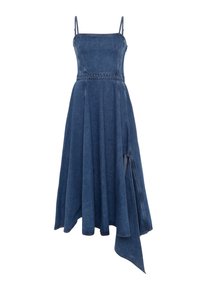 adL FLOUNCED - Denim dress - navy blue/dark blue - Zalando