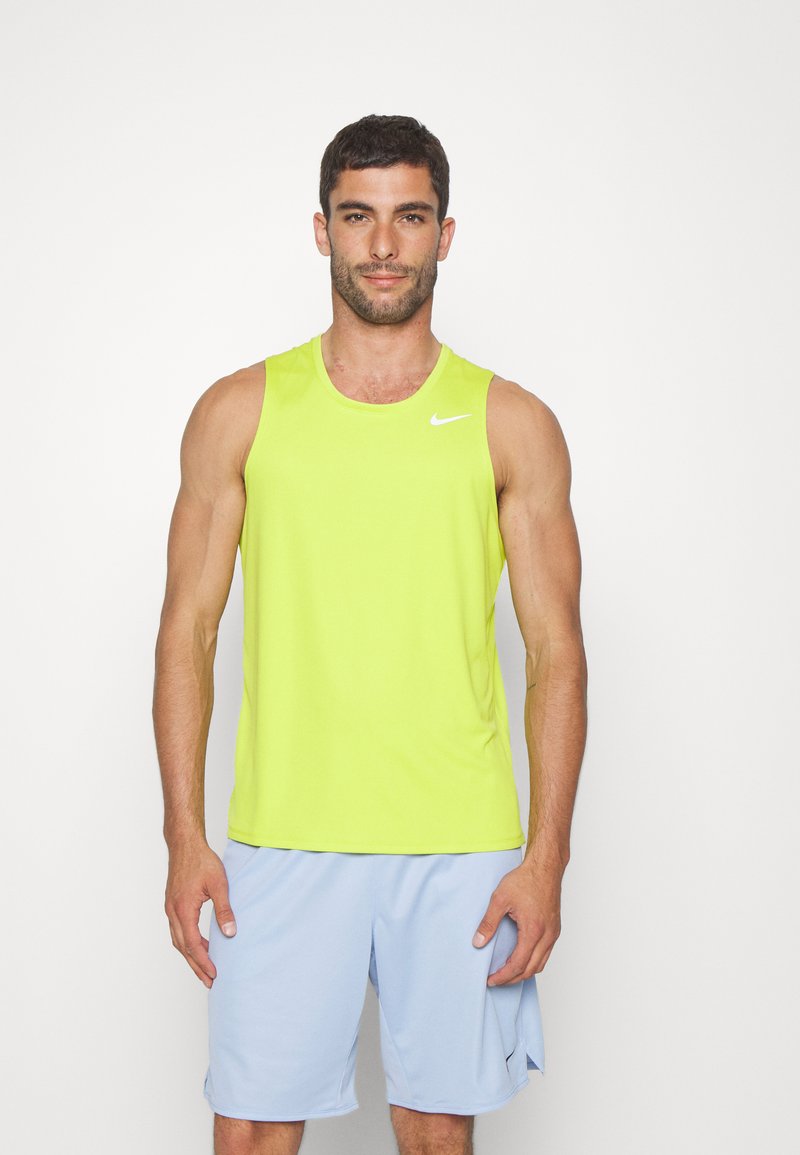 Nike Performance MILER TANK - Linne - bright cactus/silver/neongrön - Zalando.se