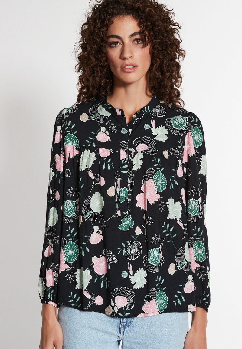 Re.draft MULTIFLOWER - Bluse - print black/schwarz - Zalando.at