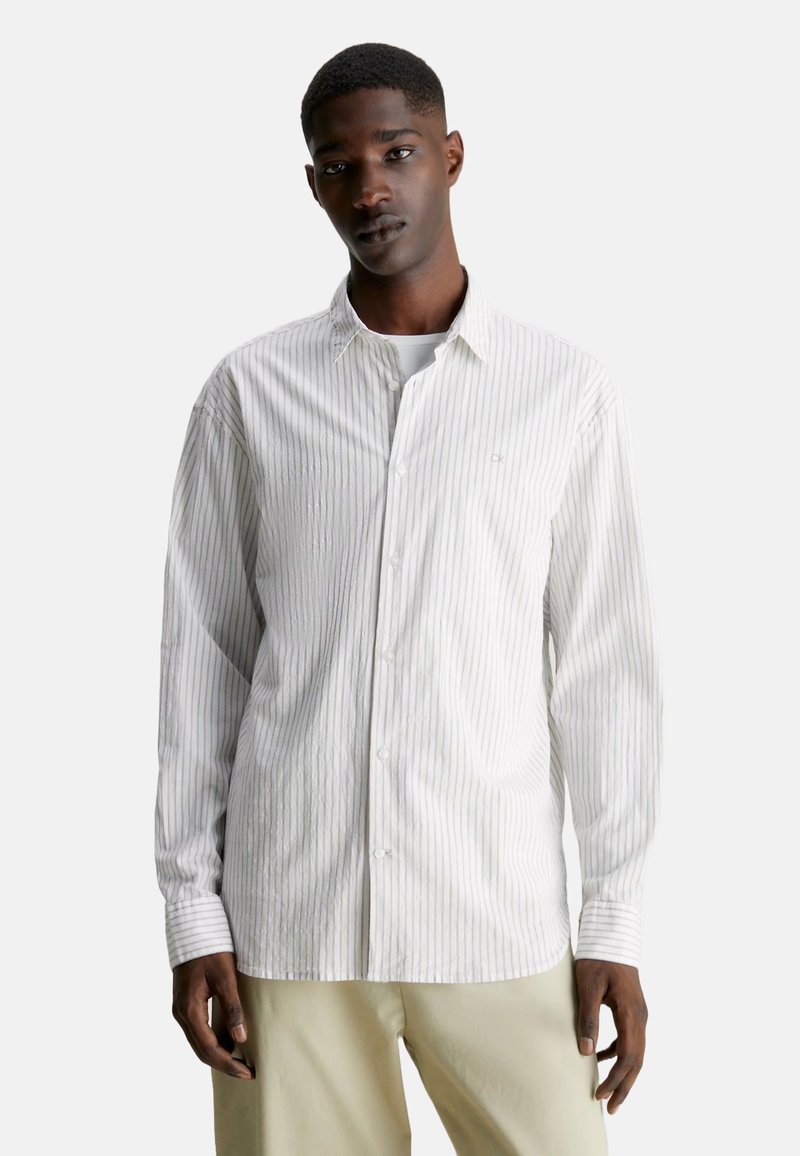 Calvin Klein STRIPED - Shirt - frech clay/beige - Zalando.de