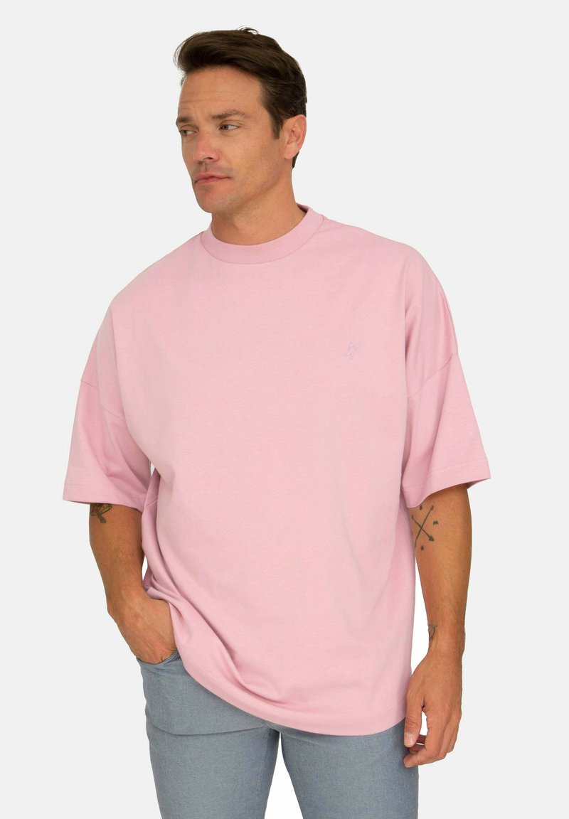 Jacey Quinn OVERSIZE T-SHIRT - T-shirt - bas - powder pink/ljusrosa ...