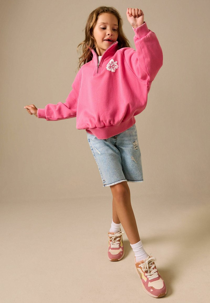 Next REGULAR FIT - HALF ZIP - Sudadera - pink/rosa - Zalando.es