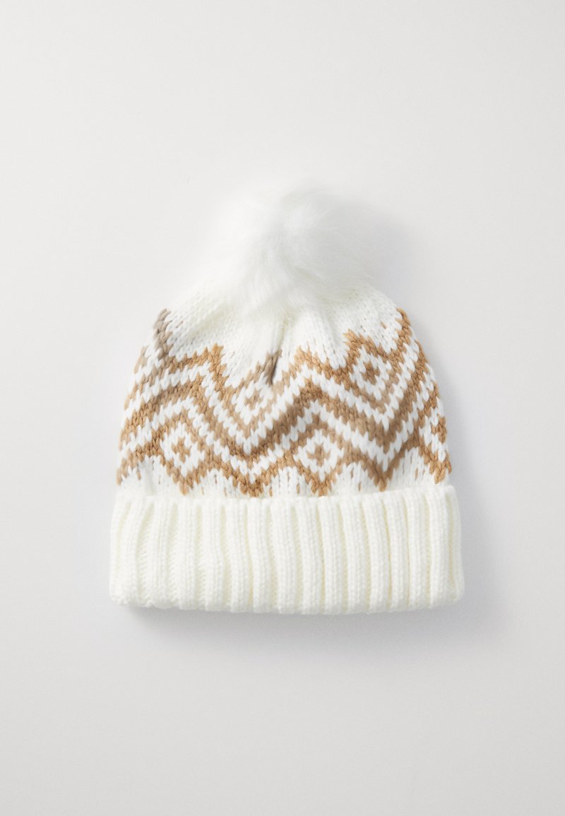 Anna Field Mütze - white/khaki/weiß - Zalando.ch