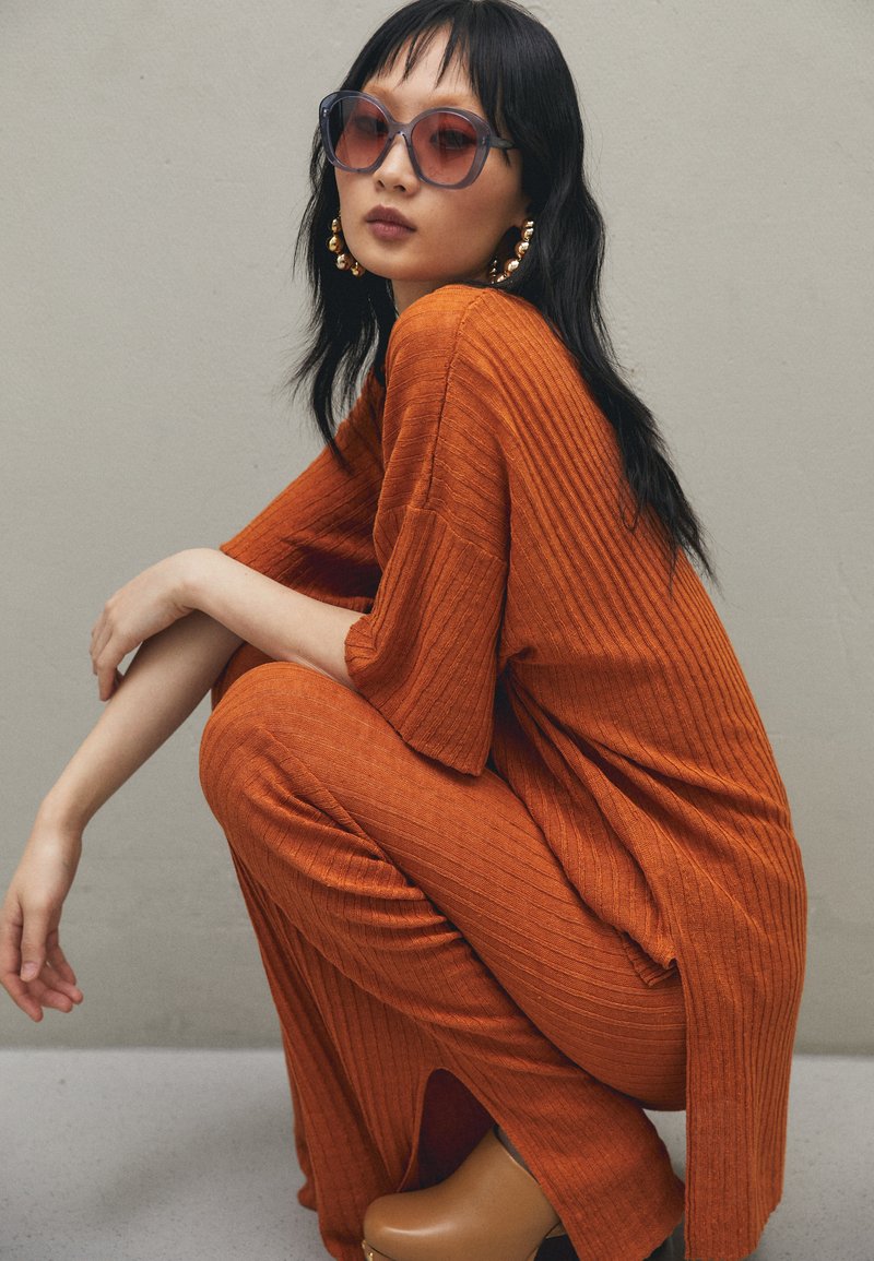 Rodebjer Printtipaita - golden brown/kullanvärinen - Zalando.fi