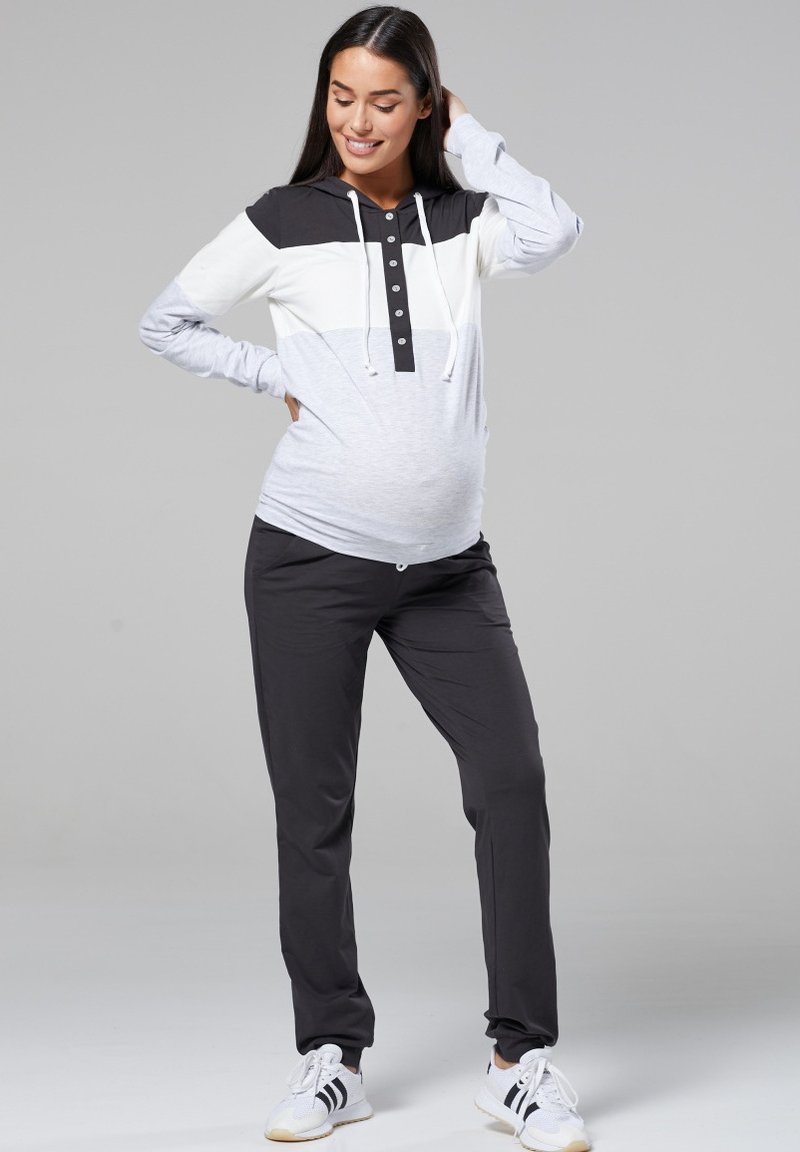 Happy Mama MATERNITY NURSING LOUNGE HOODED JOGGER SET - Tracksuit ...