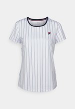 Fila LEONIE - T-Shirt basic - white / navy/weiß - Zalando.at