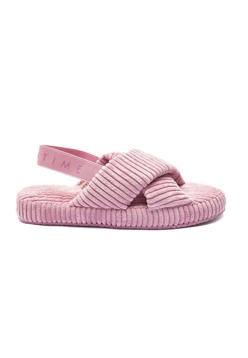 Next CORDUROY CROSSOVER SLIDER SLIPPERS - Hausschuh - pink - Zalando.de