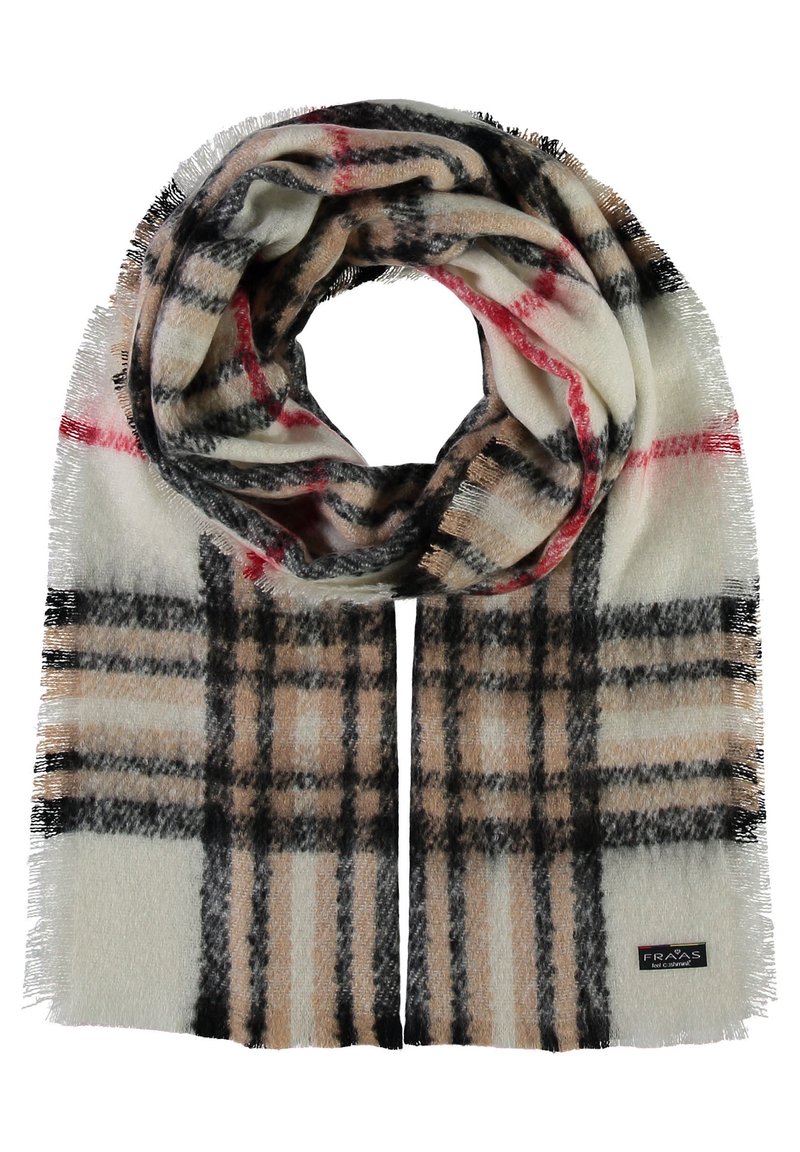 FRAAS CASHMINK FRAAS PLAID - MADE IN GERMANY - Schal - naturweiß ...