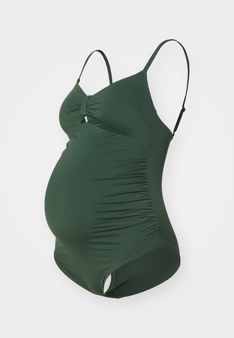 Lindex Becca Mom Swimsuit Plavky Dusty Green Khaki Zalando Cz