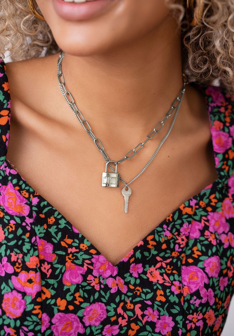 My Jewellery LINK LOVE LOCK - Ketting - silver coloured/zilverkleurig ...