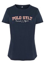 Polo Sylt Print T-shirt - total eclipse/dark blue - Zalando