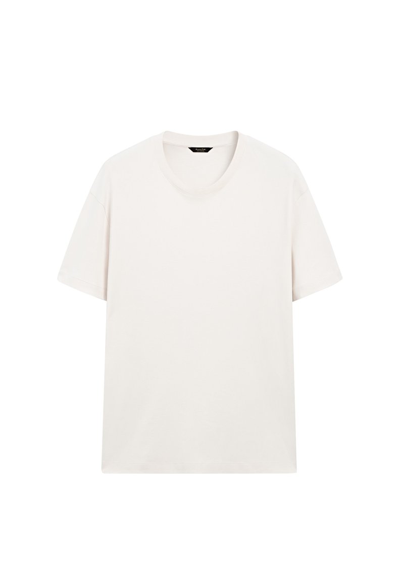 Massimo Dutti SHORT SLEEVE - Basic T-shirt - mottled beige - Zalando