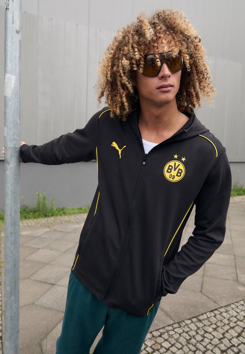 Puma BVB BORUSSIA DORTMUND CASUALS HOODED JACKET - Vereinsmannschaften ...