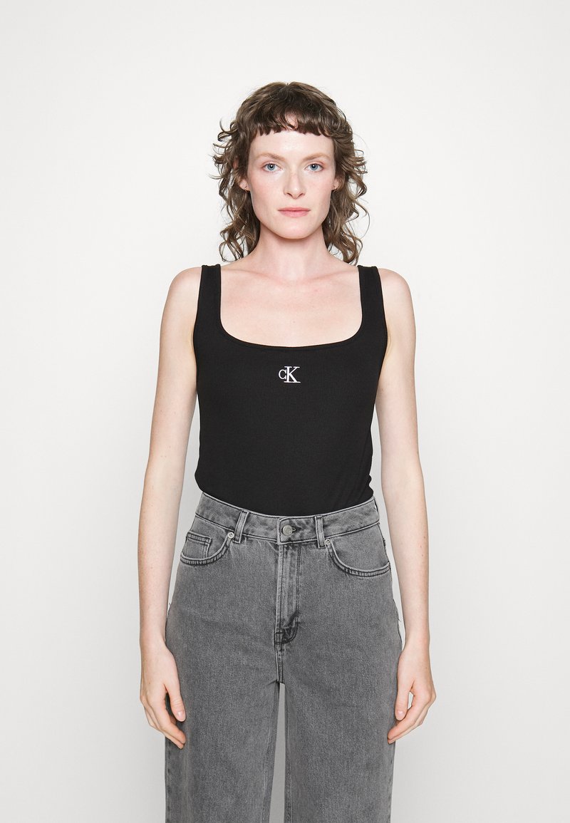 Calvin Klein Jeans CK TANK - Top - black/nero - Zalando.it