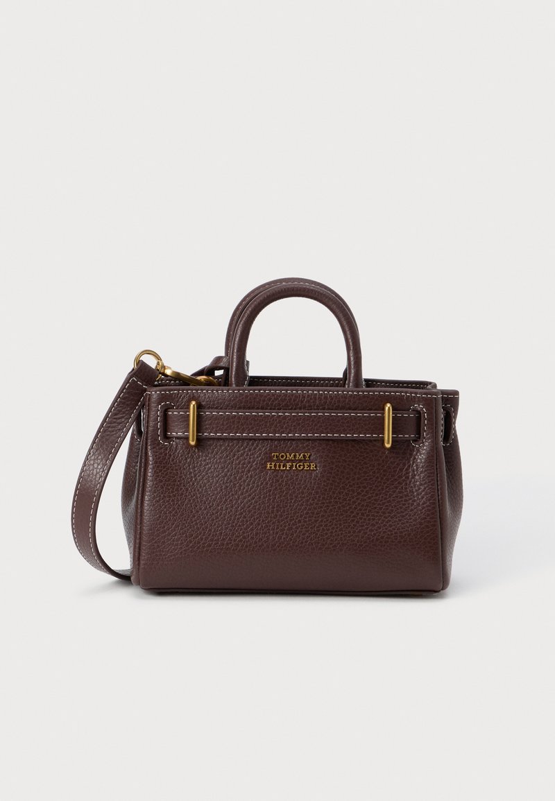 Tommy Hilfiger THE AMERICAN ICON LEATHER TOTE BAG - Håndveske - rich ...