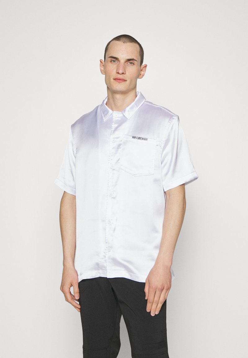 Han Kjøbenhavn LOGO CAMP COLLAR - Shirt - white - Zalando.ie