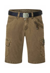 TIMEZONE MIT GÜRTEL - Shorts - braun/brown - Zalando