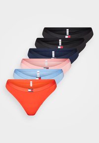 Tommy Hilfiger FLAG THONG 5 PACK - String - pink/hot heat/black/blue/night/rose clair - ZALANDO.FR