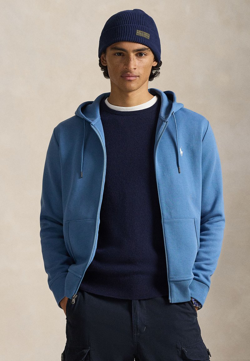 Polo Ralph Lauren DOUBLE-KNIT FULL-ZIP HOODIE - Vetoketjullinen college ...