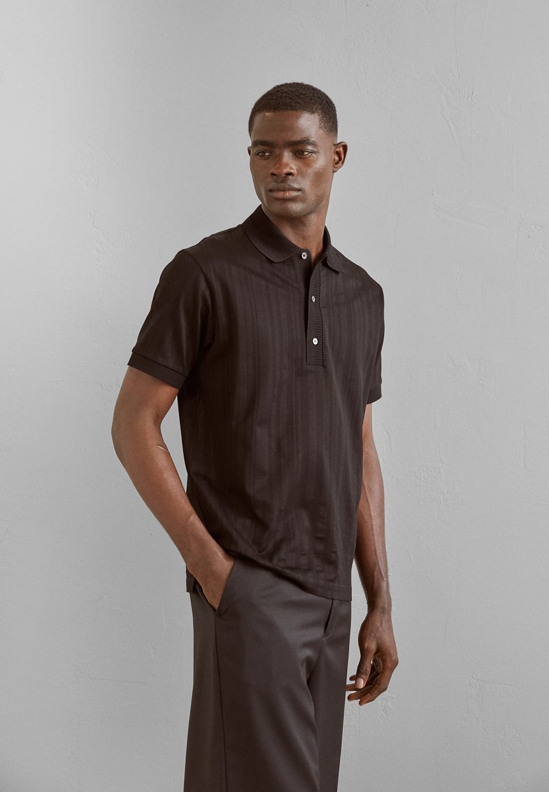 Paul Smith TONAL STRIPE - Poloskjorter - black/svart - Zalando.no