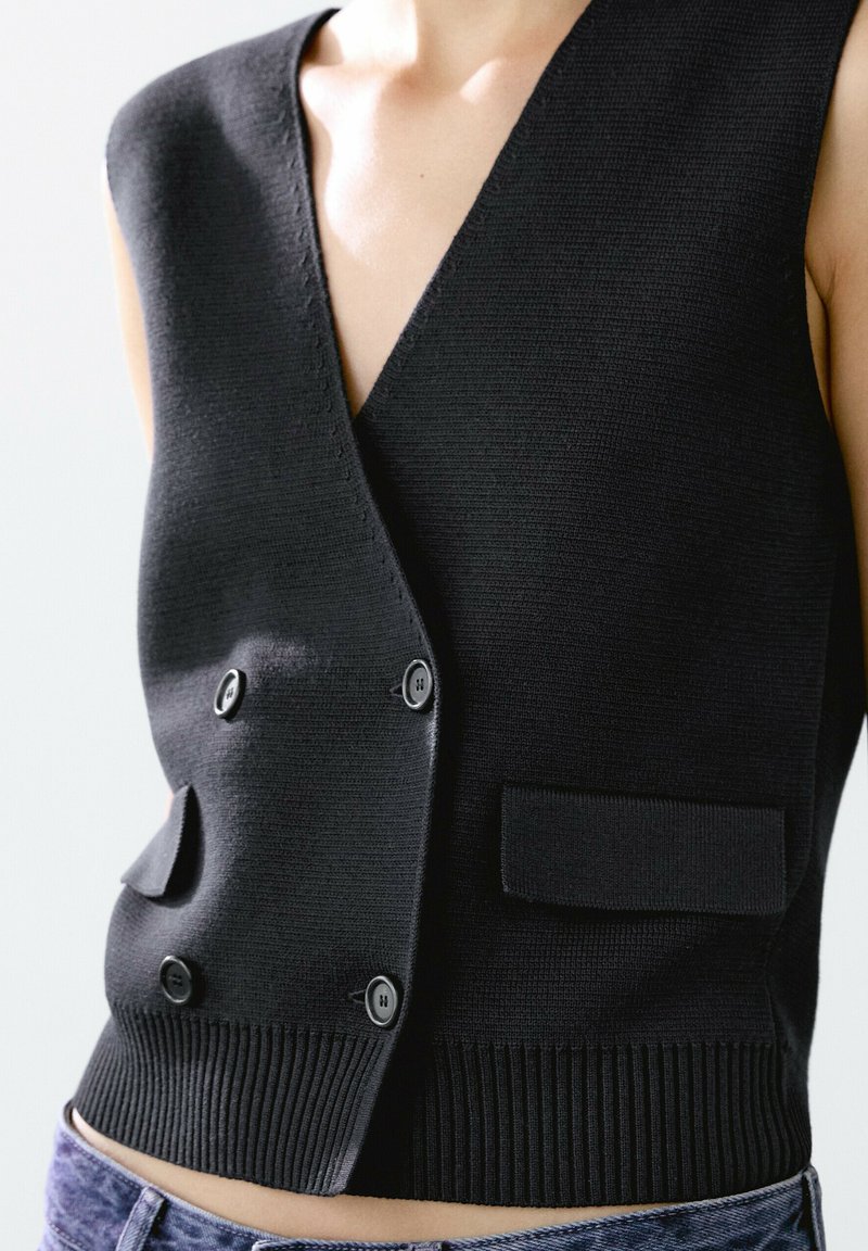 Massimo Dutti MILANO - Kamizelka/granatowy - Zalando.pl